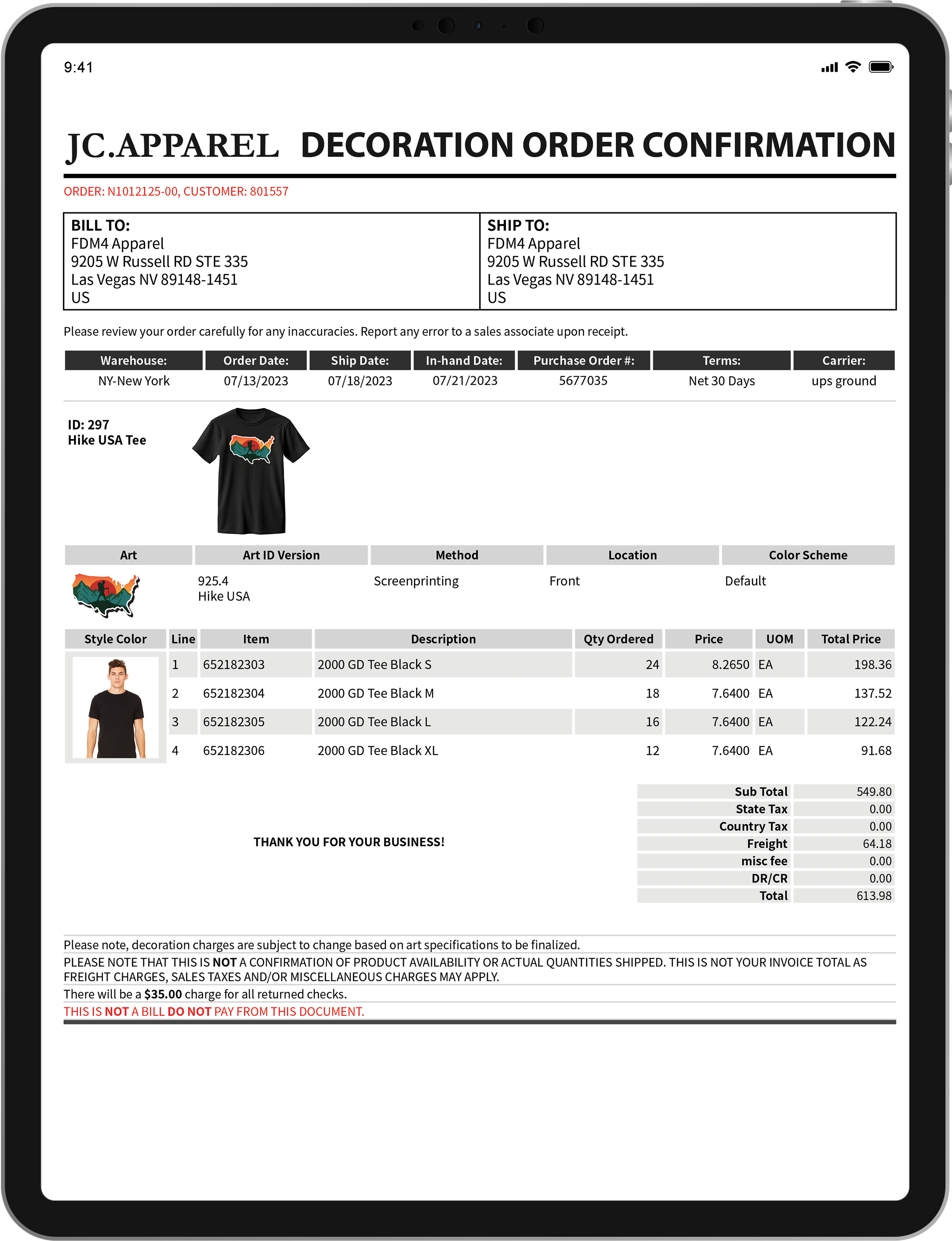 ERP Decoration For Apparel | Order Entry & Management | FDM4